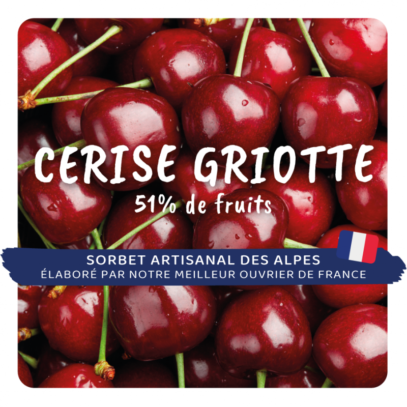 Sorbet à la Cerise Griotte, 51% de fruits